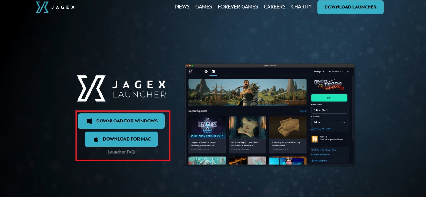 Πώς να κατεβάσετε το Jagex Launcher